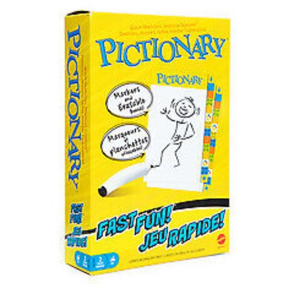 Mattel | Art | Pictionary Game Fast Fun Edition | Poshmark